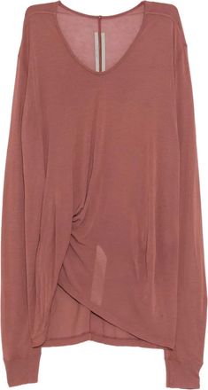 Rick Owens Hiked T-Shirt - Rot