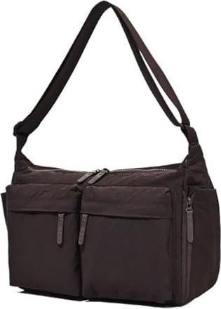 Generic Sacs à bandoulière décontractés multi-poches pour femmes, sac à bandoulière en nylon, grand sac à main pour femme, sac à main pour voyage, shopping, s