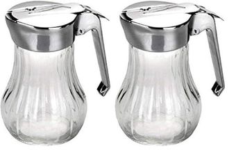 Ibili 755300 Honigspender, 250 ml, Glas, transparent/silber, 8 x 8 x 15 cm (Packung mit 2)