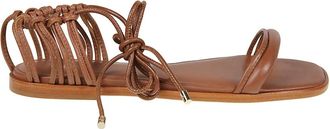 Patrizia Pepe Femme, Chaussures, Brun, Taille: 40 EU Flat Sandal