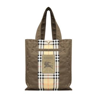 Burberry Homme, Sacs, Vert, Taille: ONE Size ML EKD Label Tote TG1