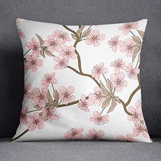 Bonamaison Le Jardin du Lin Kissenh&uuml;llen, Cotton, Mehrfarbig, 45x45