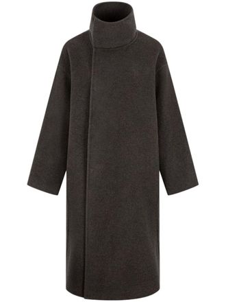 Shanghai Tang manteau &agrave; col montant - Noir