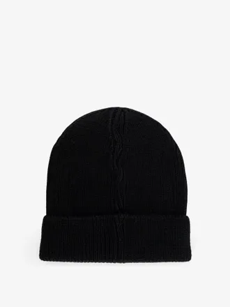 Woodbird Mens Wool And Acrylic Beanie Hat Black