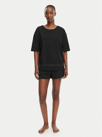 HUGO BOSS Pyjama 50561609 Schwarz Relaxed Fit