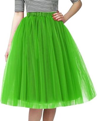 Generic Jupe Strass Paillette Haute Maille Asymétrique Transparente Zebre Sirene Tendance Élégantes Ample Taffetas Annee Boule Parapluie Écolière Mollet Rayée