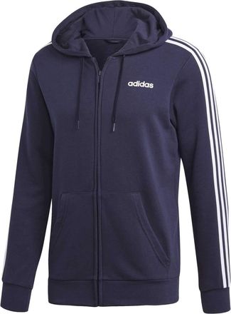 adidas Adidas Essentials French Terry 3-Streifen Kapuzensweat Legink/White S