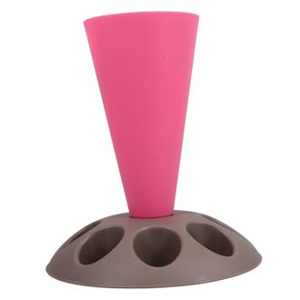 Amosfun Spritzbeutelhalter Aus Kunststoff Pp Mit 8 F&auml;chern D&uuml;senhalter F&uuml;r Pr&auml;zises Tortendekorieren Kompakter Spritzbeutelst&auml;nder Backzubeh&ouml;r