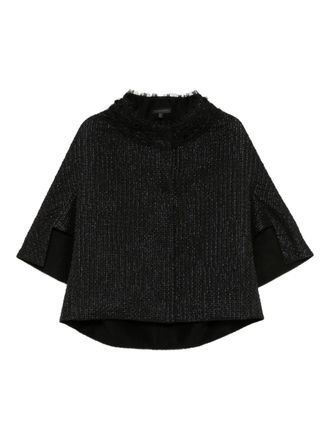 Shiatzy Chen Jacke mit Spitzenbesatz - Schwarz