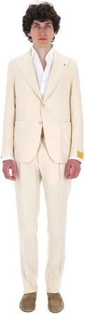 Tagliatore Homme, Costumes, Beige, Taille: XL Pino Lerario Linen Suit