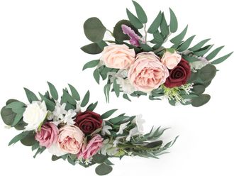 Generic K&uuml;nstliche Hochzeitsbogen-Blumen, Wundersch&ouml;nes Seiden-Swag-Set, Lebensechte Blumendekoration f&uuml;r den Hochzeitsempfang, Hintergrund, K&uuml;nstliche Blumen