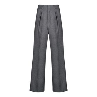 Maison Margiela Weite Wollhose - - Trousers - Damen - Grau - XS