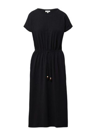 s.Oliver Midikleid Kleid Midikleid aus Baumwollstretch mit Taillenzug