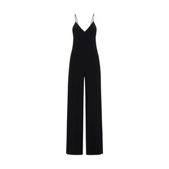 Norma Kamali Femme, Combinaisons et Ensembles, Noir, Taille: 38 FR Pantalon Noir pour Femme