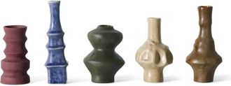 HKliving Vases en c&eacute;ramique Palette - Set de 5 HKliving