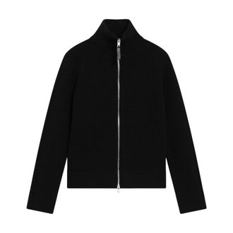 Maison Margiela Camionneur Zipped Cardigan - - Knitwear - Damen - Schwarzk - S