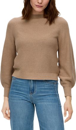 s.Oliver S.Oliver Damen 120.11.899.17.170.2112212 Sweater, Sand Melange, 40 EU