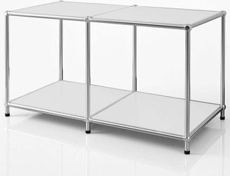 Floordirekt Metallregal Concept Epure MK-016 Sideboard & Ablageregal mit offenen Flächen Weiß