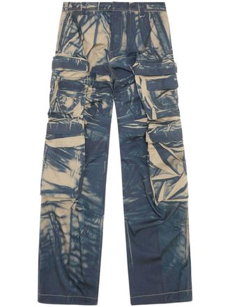 Diesel pantalon P-Hugh &agrave; poches cargo - Bleu