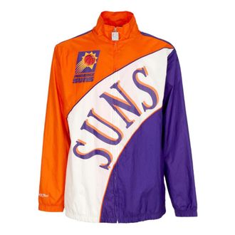 Mitchell & Ness NBA Gebogener Retro Windbreaker Lila/Orange - - Sport - Herren - Mehrfarbig - S