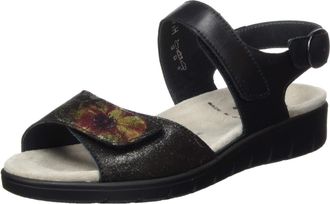Semler Dunja, Damen Riemchensandalen, Schwarz (Schwarz 001), 38 2/3 EU (5.UK)