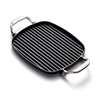 Outset Outset Gusseisen-Grillpfanne mit Rillen 21,6 x 36,2 x 3,8 cm