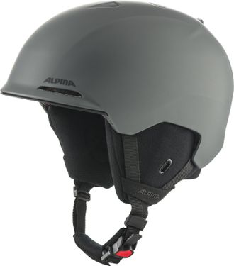 Alpina BRIX - individuell Verstellbarer Skihelm für Erwachsene, mit herausnehmbaren Innenfutter, besonders stoßabsorbierend - Midnight-Grey matt - M (55-59 c