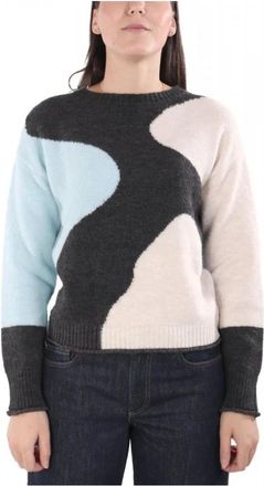 Marella Femme, Pulls, Multicolore, Taille: 42 FR Maille ras du cou