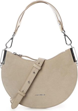 Coccinelle Femme, Sacs, Beige, Taille: ONE Size Sunup Suede Shoulder Bag