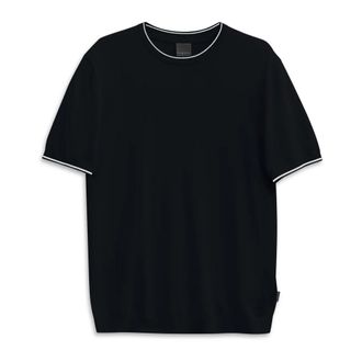 Bugatti Geripptes T-Shirt - - Knitwear - Herren - Blau - XL