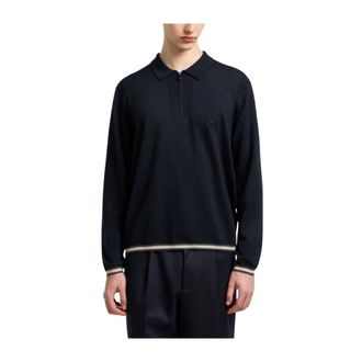 Emporio Armani Homme, Pulls, Bleu, Taille: 2XL Pull &agrave; Col Polo