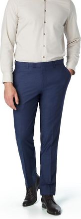 Daniel Hechter Herren Hose blau Schurwoll-Stretch meliert