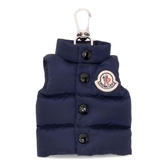 Moncler Homme, Accessoires, Bleu, Taille: ONE Size Vest Key Ring