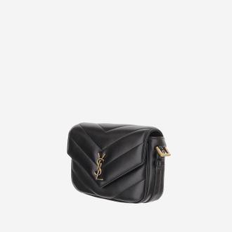 Saint Laurent Womens Shoulder Bag Loulou Toy Black Leather