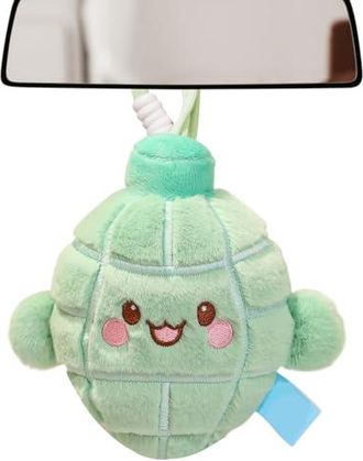 Generic Pendentif en peluche - porte-cl&eacute;s d&eacute;coratif, en peluche, pour femmes, filles, sac &agrave; main, sac &agrave; dos, cl&eacute;s de voiture, voyage, &eacute;cole, No&euml;l, vert clair,