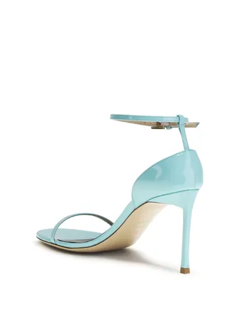 Tom Ford Womens Sandals Vertigo Patent Leather Aqua Calf
