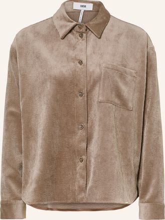 Cinque Cinque Hemdbluse Citari Aus Cord beige
