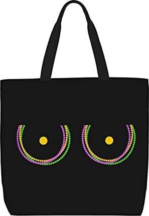 Generic Sac De Courses Joyeux Mardi Gras! Dr&ocirc;le Sac &Agrave; Main D&eacute;contract&eacute; Avec Poign&eacute;es R&eacute;utilisable Sacs &Agrave; Main, Pour &Eacute;cole, Shopping, Voyage, Filles