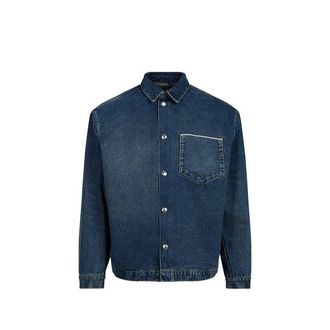 7 For All Mankind Veste droite en denim de coton