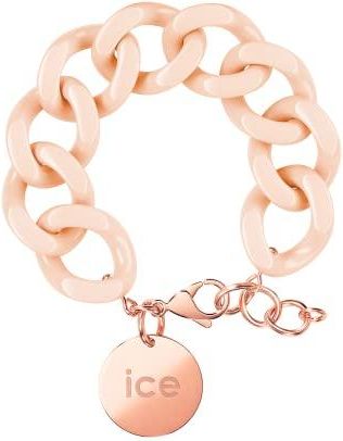 Ice Watch ICE - Jewellery - Chain Bracelet - Nude - Rose-Gold - Bracelet Mailles XL de Couleur Rose pour Femmes Fermé dUne Médaille Rose-Gold (020925)