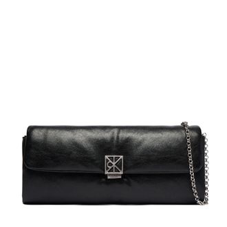 Calvin Klein Handtasche Calvin Klein Emblem Hw Padded Clutch LV04F1240G Schwarz