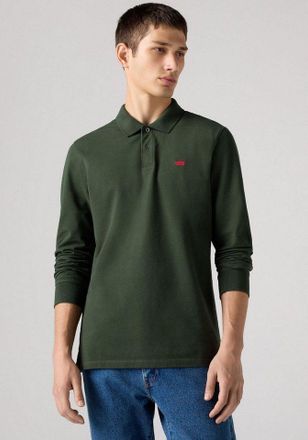 Levi's Langarm-Poloshirt mit Logo Stickerei