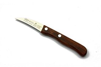 Gude Solingen - Sch&auml;lmesser gestanzt, 6 cm, Edelholz, GAMMA