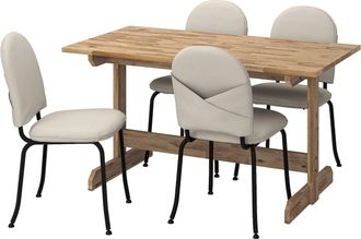IKEA NACKAN&Auml;S / EBBALYCKE Tisch und 4 St&uuml;hle