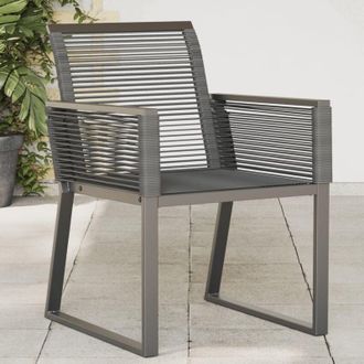 vidaXL Gartenst&uuml;hle 2 Stk. Schwarz Poly Rattan - Vidaxl