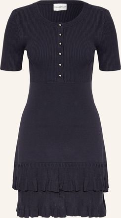 Claudie Pierlot Claudie Pierlot Strickkleid Mit Volants blau