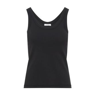 Christophe Lemaire Femme, Tops, Noir, Taille: 40 FR Rib Tank Top