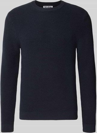 Review Regular Fit Strickpullover aus reiner Baumwolle