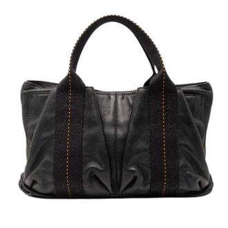 Herm&egrave;s Pre-owned Caravan Horizontal PM - Femme - Pre-owned - Noir - Taille: ONE Size