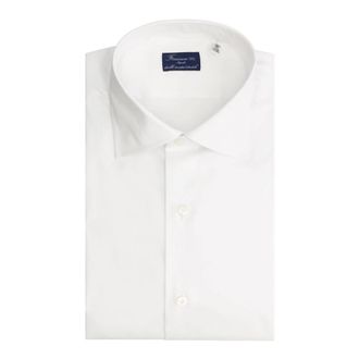 Finamore Hemdhemd doppelt verdrehte Stretch - - Shirts - Herren - Wei&szlig; - 3XL